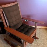 Cotton Duck Brown Rocking Chair Cushions - Latex Foam – Barnett Home Decor