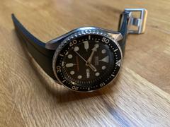 CRAFTER BLUE Curved End Rubber Strap for Seiko SKX Series – BLACK