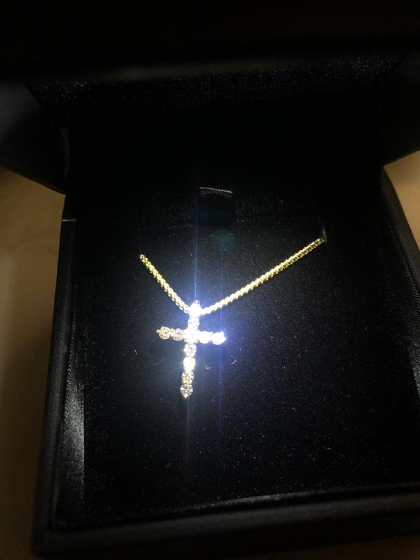Diamond Cross Necklace for Women - Nano Hailey Cross - IF & Co.