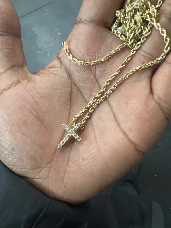 Diamond Cross Necklace for Women - Nano Hailey Cross - IF & Co.