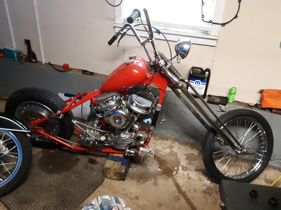 V-Twin Manufacturing Complete 21 inch Spool Hub Chopper Wheel - 5/8 ...
