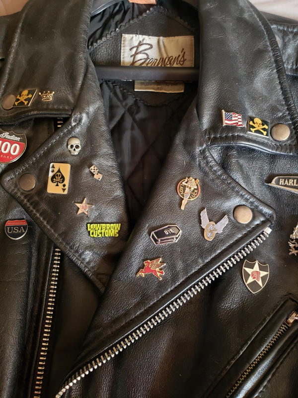 Lowbrow Customs Winged Motorcycle Wheel Lapel Pin