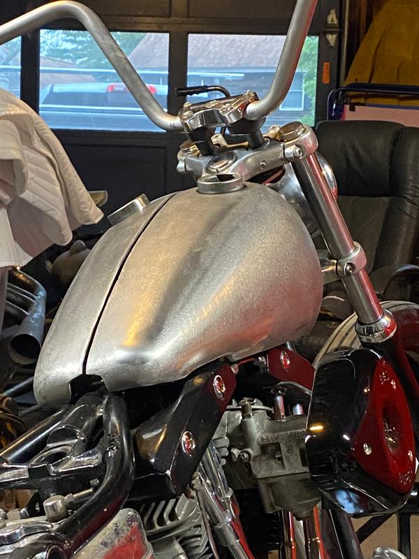 Lowbrow Customs WX Split Gas Tanks - Bolt-On for 1936 - 1984 Big Twin ...