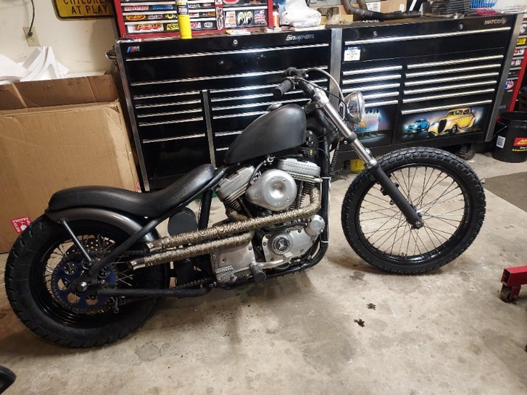 Lowbrow Customs Shotgun Exhaust Pipes 1990-03 Harley-Davidson Sportster ...