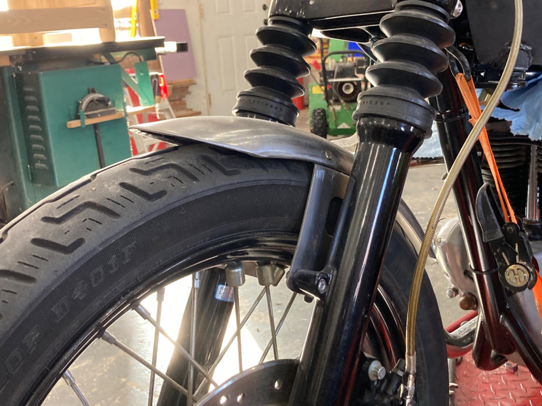 Lowbrow Customs Shorty Front Fender - Harley-Davidson 1973-up XL FX FXR ...