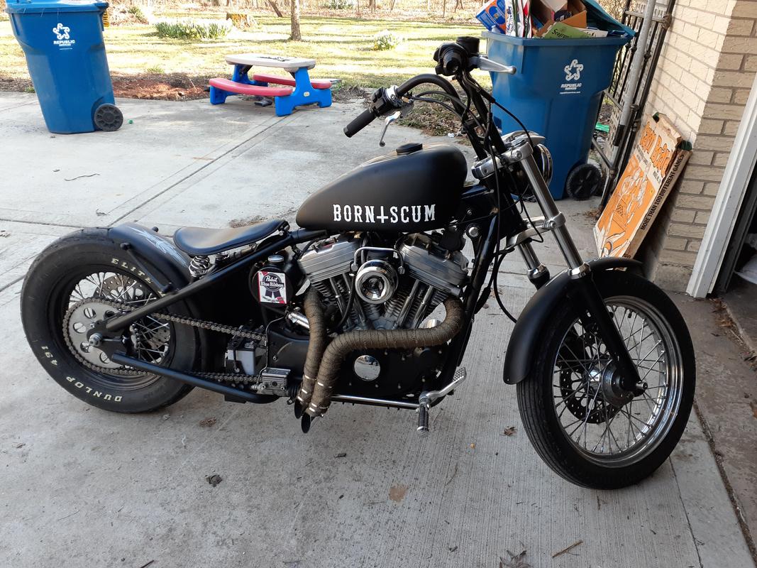 Lowbrow Customs Rabbit Ears Handlebars - 1 inch - Black