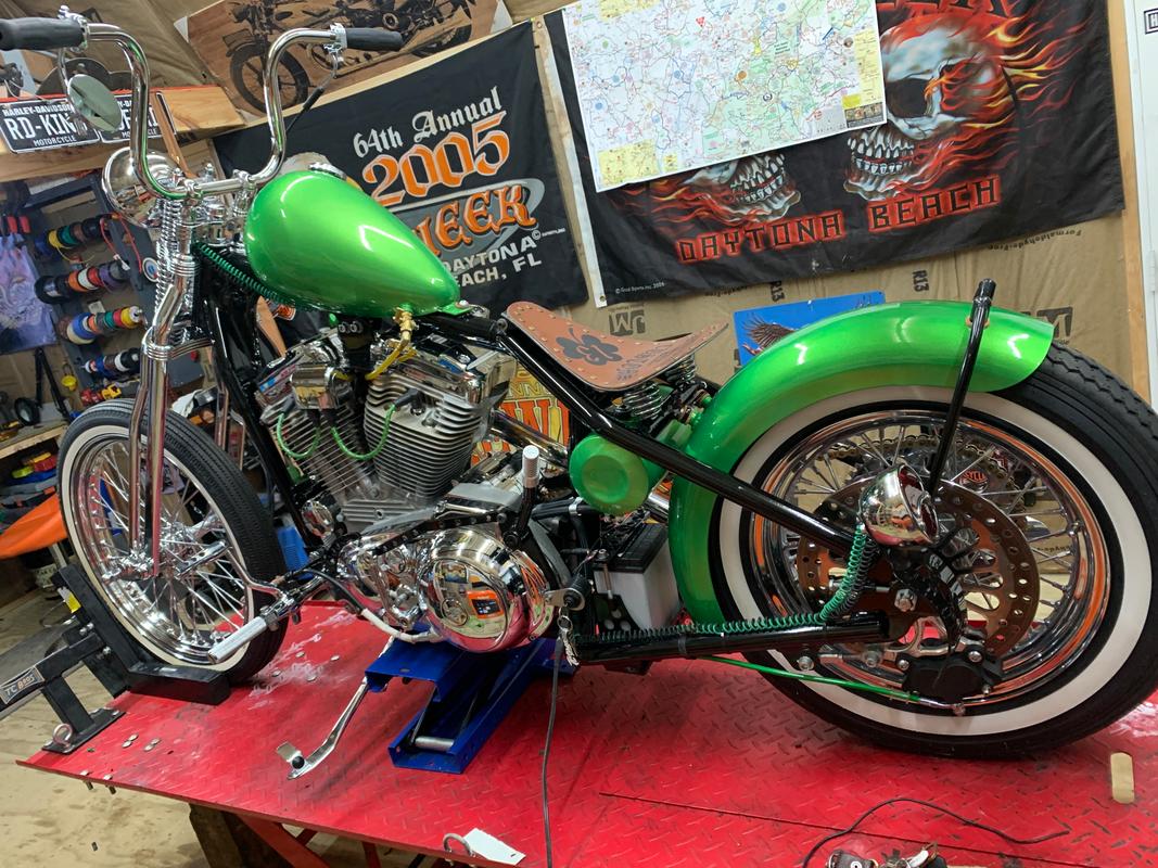 Lowbrow Customs Dimpled Steel Motorcycle Oil Tank for H-D Sportster Big ...