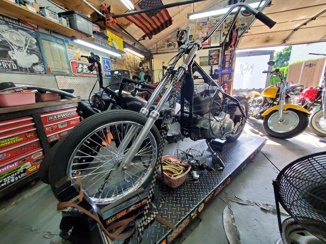 V-Twin Manufacturing Complete 21 inch Spool Hub Chopper Wheel - 3/4 ...