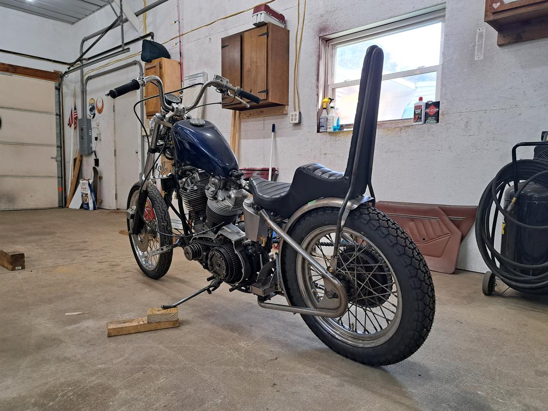 Lowbrow Customs KR Style Bolt-On Hardtail Rear Frame Section for 1967 ...