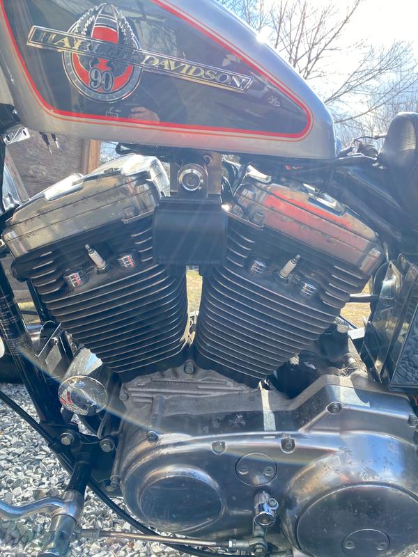 Gasbox Top Motor Mount - 1986-2003 Sportster - With Coil and Stock ...