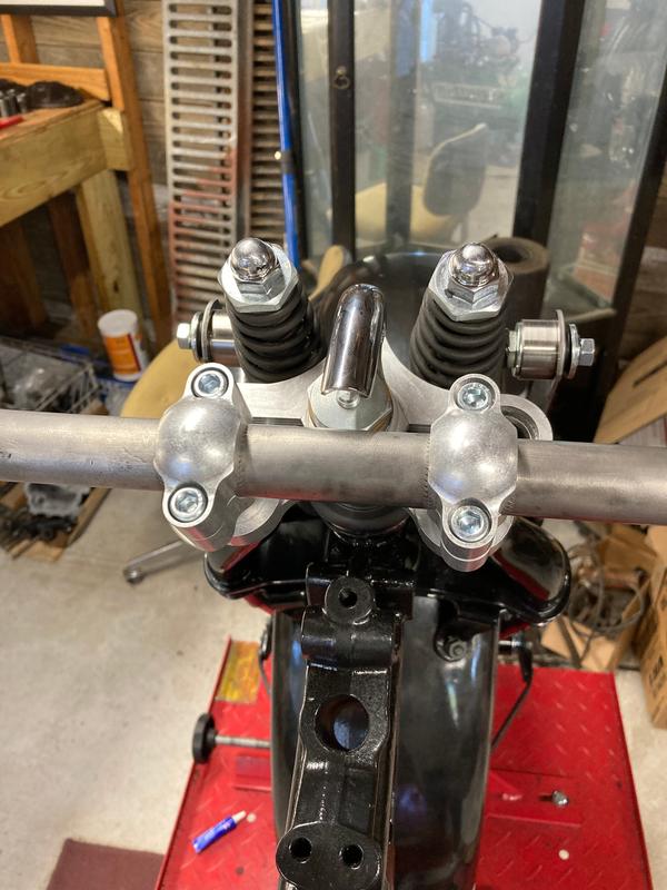 Lowbrow Customs Springer Riser Adapter Top Clamp