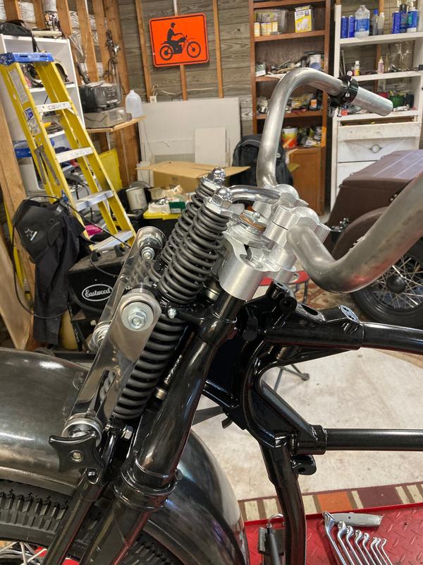 Lowbrow Customs Springer Riser Adapter Top Clamp