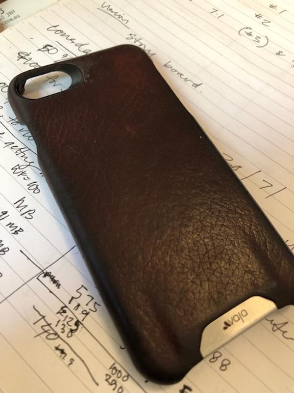 Flip Top iPhone 7 premium leather case with magnetic clamshell closure ...