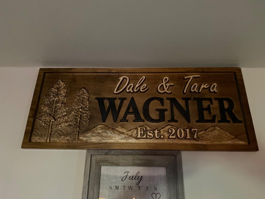 3D Woodworker Custom Last Name Sign with Trees Review