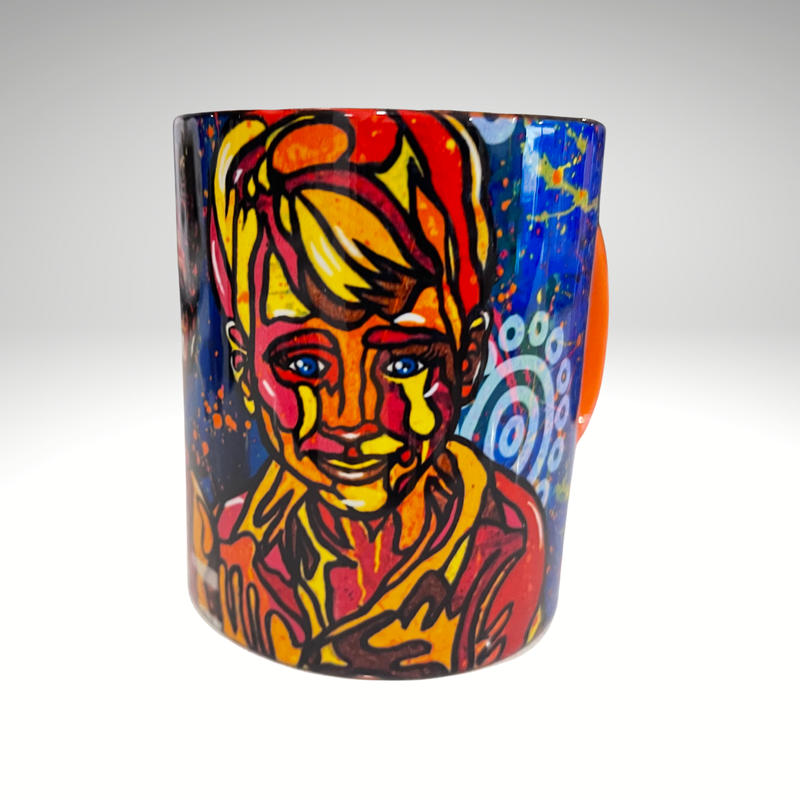 Aboriginal Art Coffee Mug Set Ceramic Kitchen - LM | Yarn Marketplace