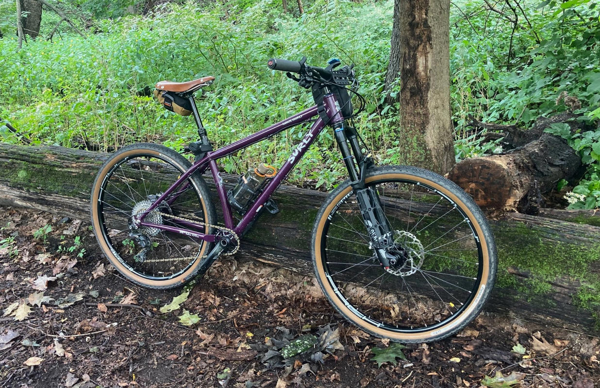 Surly Karate Monkey Frameset (Eggplant, Peach, Gold & Black ...