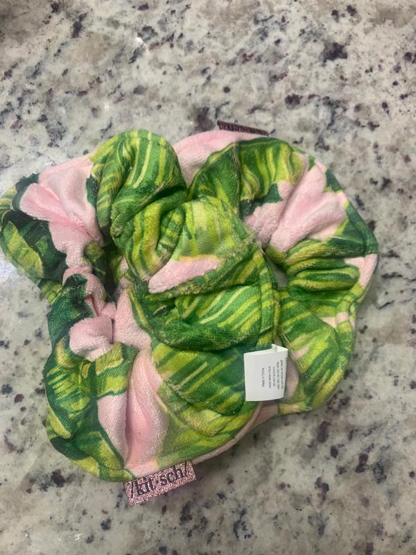 Palm Print Microfiber Scrunchies by KITSCH