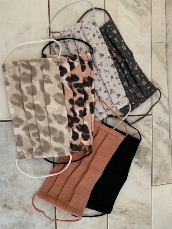 Cotton Face Mask 3pc Set - Blush | KITSCH