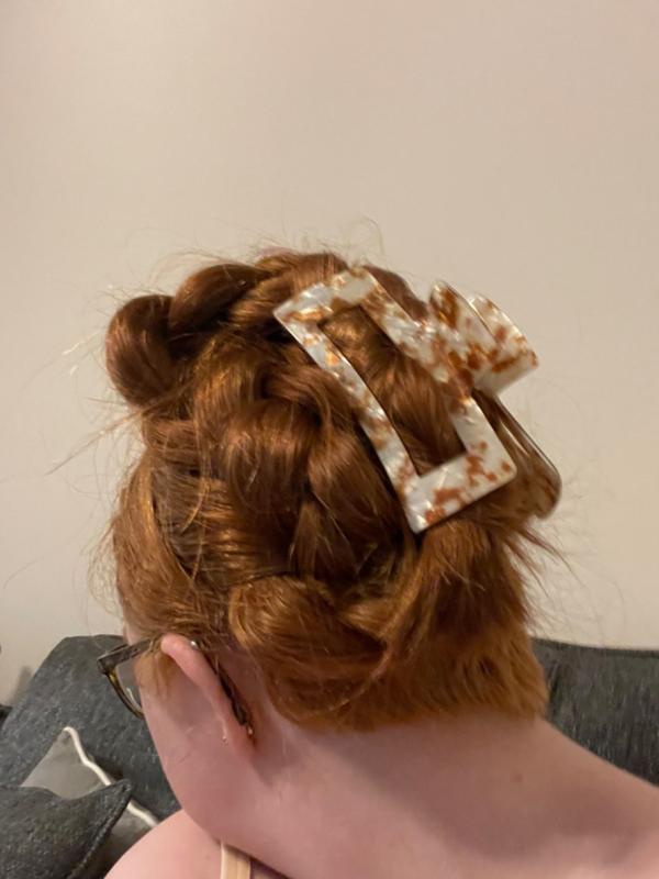 Eco-Friendly Jumbo Open Shape Claw Clip - Black | KITSCH