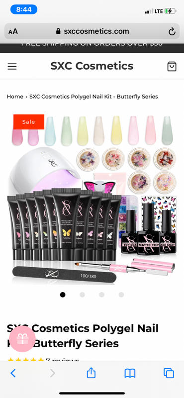 SXC Cosmetics Polygel Nail Kit - Butterfly Series