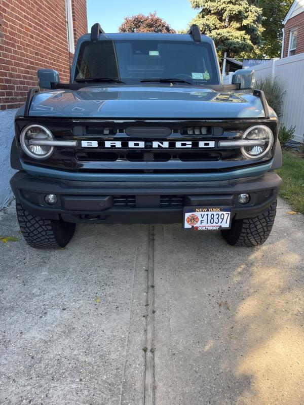 Bronco License Plate Mount | Ford Bronco (2021+) for Standard Plastic ...