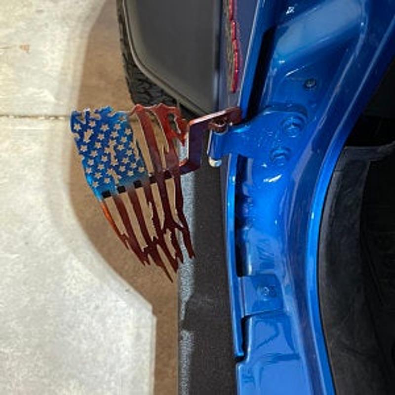 Tattered Texas Flag Foot Pegs – Under The Sun Inserts