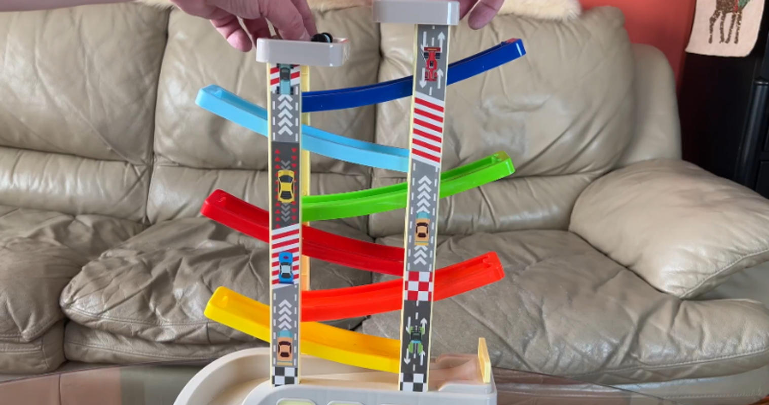 Best Seller: Wooden Car Race Track Ramp – Project Montessori