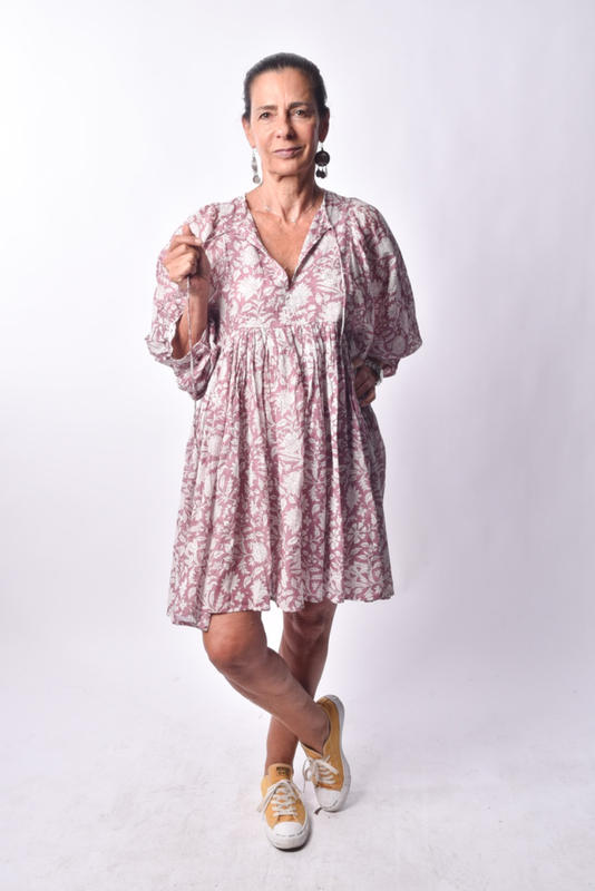 Kyra Mini Dress ~ Musk – Daughters of India