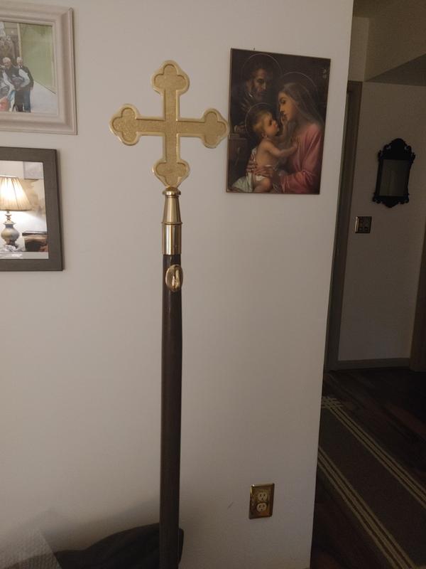 - Botonee Cross Flagpole Ornament #FPO-BOT-BRS – PraiseBanners