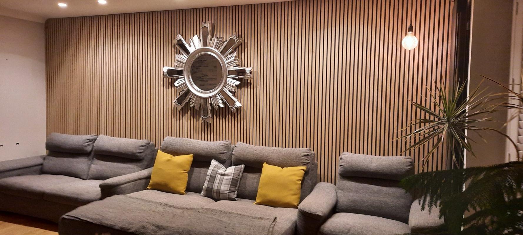 Acupanel® Natural Rustic Oak Acoustic Wood Wall Panel | Wall Paneling