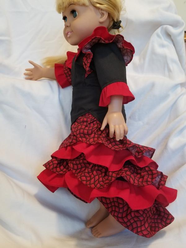 Love From Lola Spanish Dancer Doll Clothes Pattern 18 inch American ...