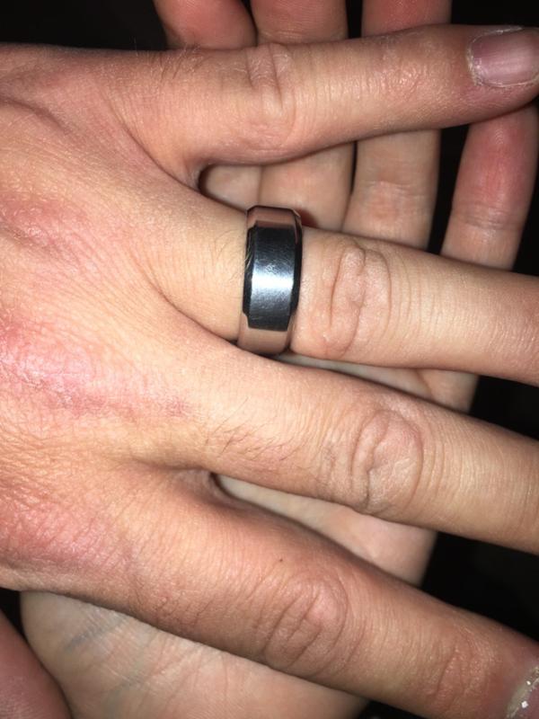 Silver Titanium Ring | Modern Men's Wedding Bands – Modern Gents ...