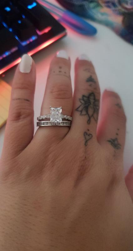 Stackable Eternity Band | Classic Channel Wedding Ring – Modern Gents ...