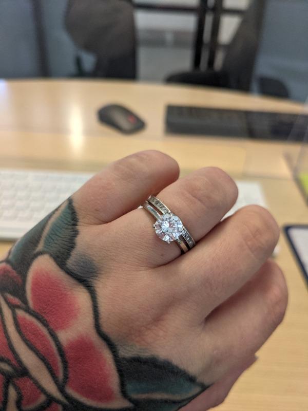 Stackable Eternity Band | Classic Channel Wedding Ring – Modern Gents ...