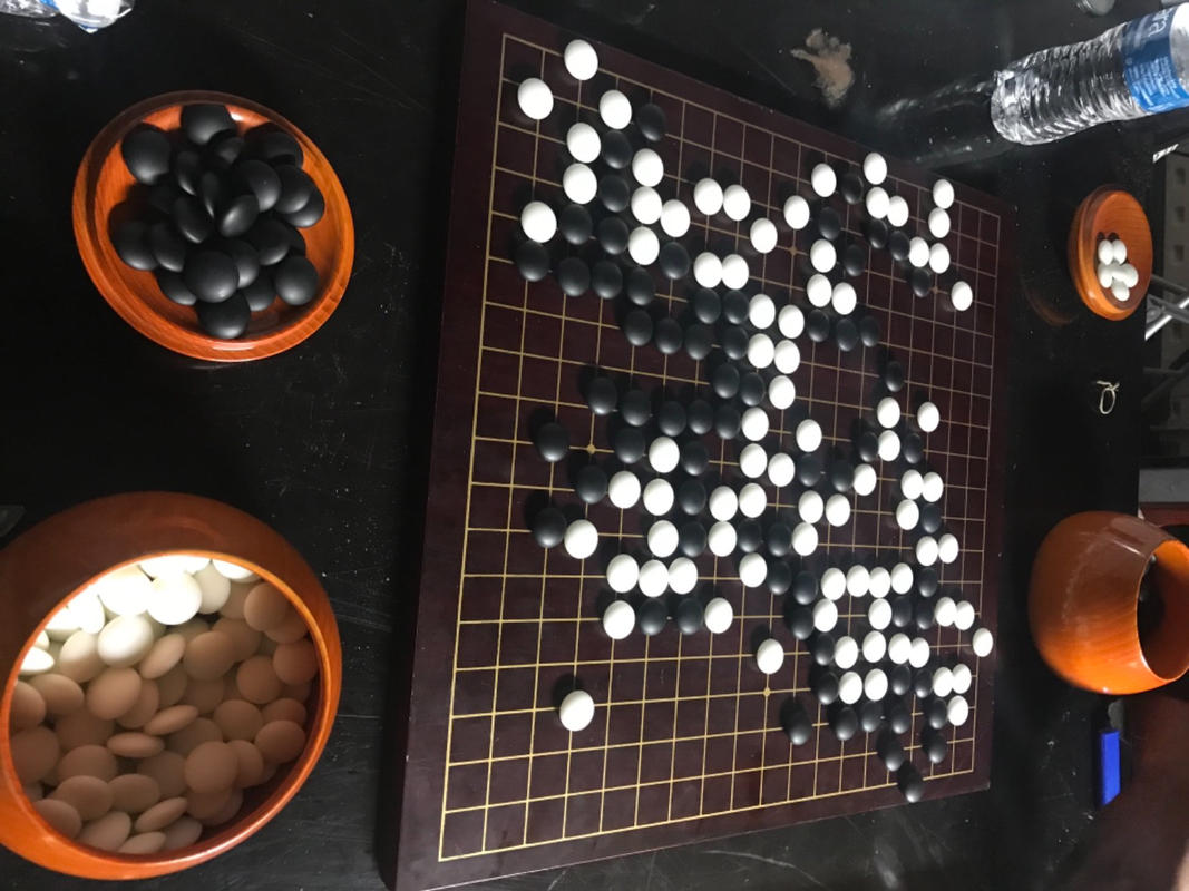 Yunzi Double Convex Go Game Stones and Bamboo Bowls Set - 9.2mm (Size ...