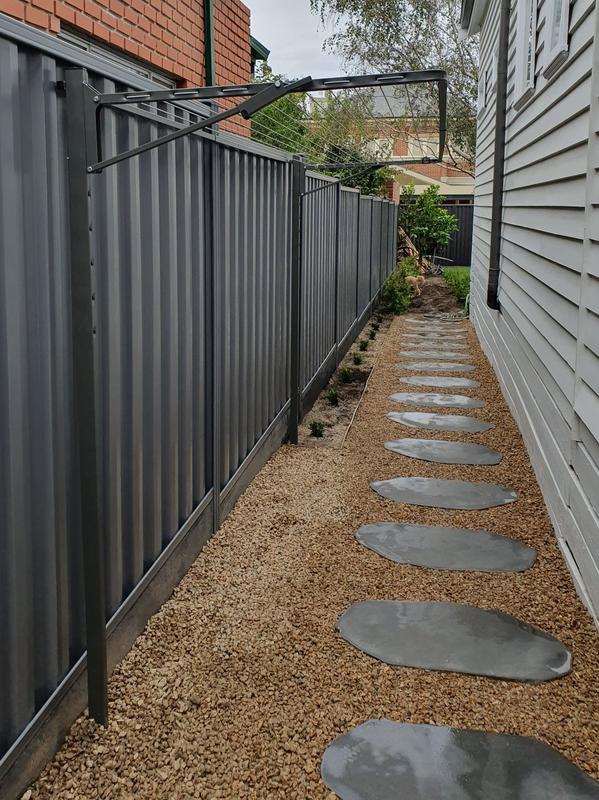 Austral Foldown Clothesline 3.3m Ground Mount Kit - Lifestyle Clotheslines