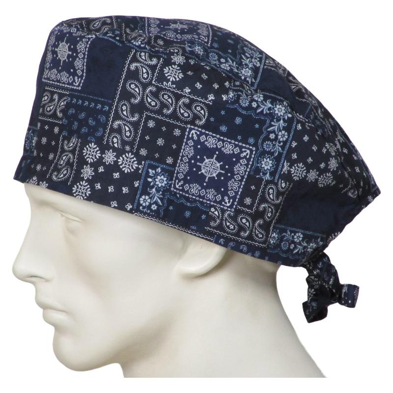 XL Surgical Caps Bandana Blues – surgicalcaps.com