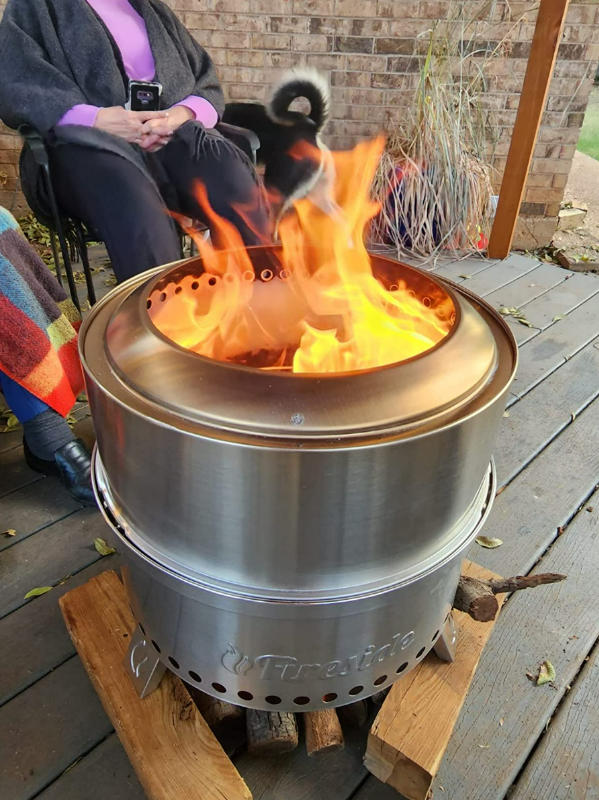 TURBRO Pluto Wood Burning Smokeless Bonfire Pit For Ourdoor Backyard