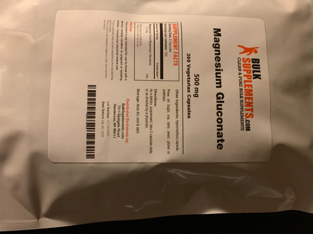 Magnesium Gluconate Powder | Mag Gluconate — BulkSupplements.com