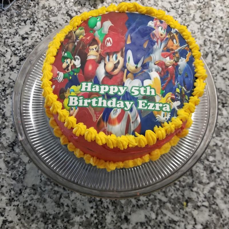 Mario & Sonic At The Olympic Games Edible Image Cake Topper Personaliz ...