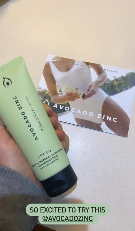 SPF 50 Natural Physical Sunscreen – Avocado Zinc
