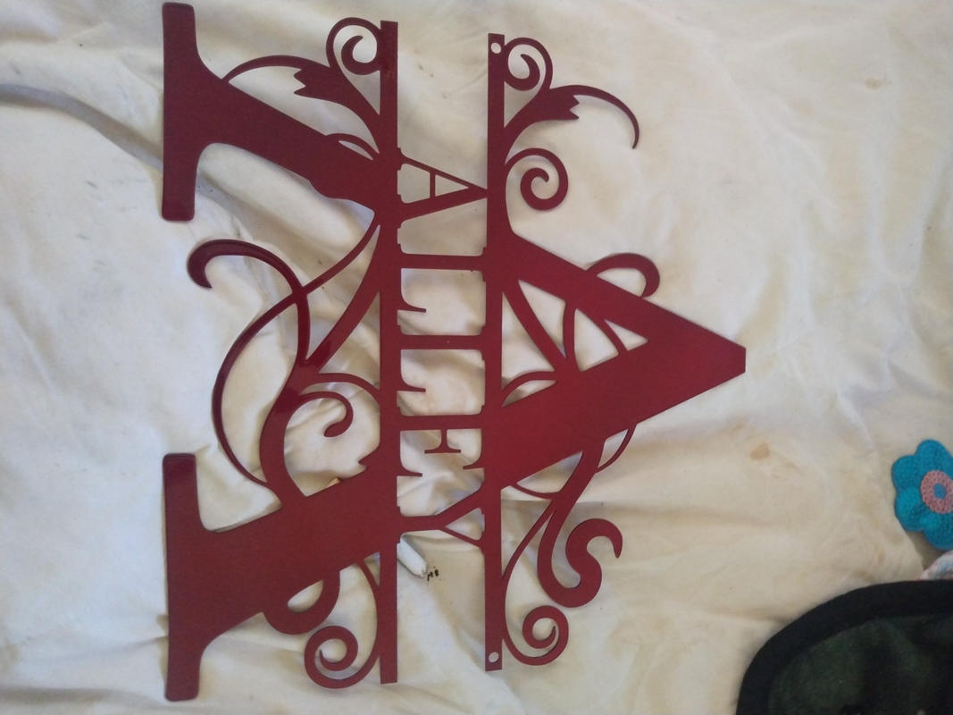 Split Letter Monogram– Lakeshore Metal Decor