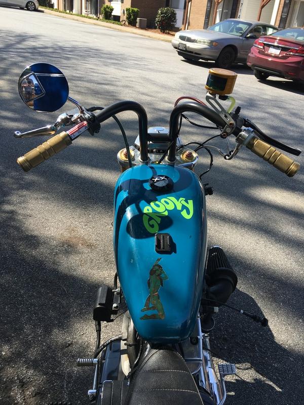 Lowbrow Customs Rabbit Ears Handlebars - 1 inch - Black