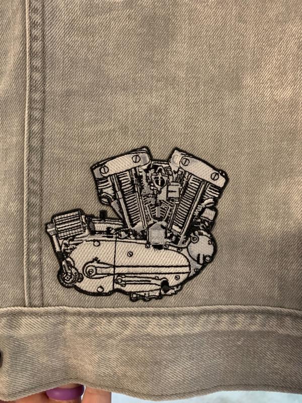 Lowbrow Customs Ironhead XL Sportster Motor / Engine Patch