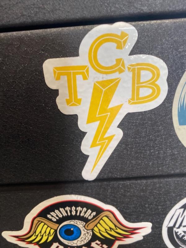 Lowbrow Customs TCB Takin' Care of Business Screen Printed Decal