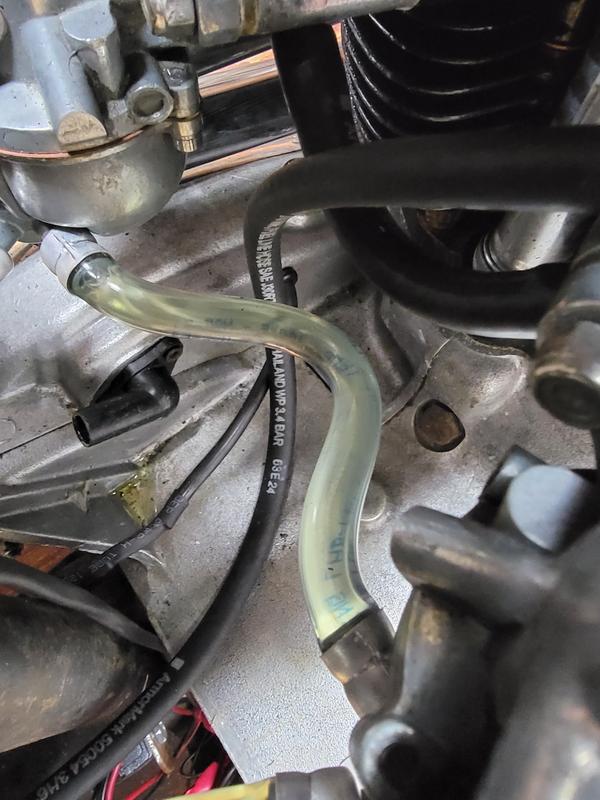 British Standard Triumph 71-78 T120 T140 Fuel Line Assembly Stock Style ...