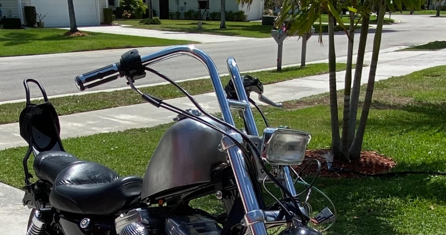 Lowbrow Customs Rabbit Ears Handlebars - 1 inch - Chrome