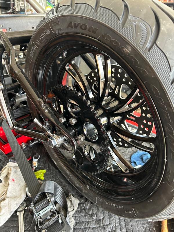 Cycle Standard Chrome Rear Axle Kit 1980-2001 Harley-Davidson FL FLH ...