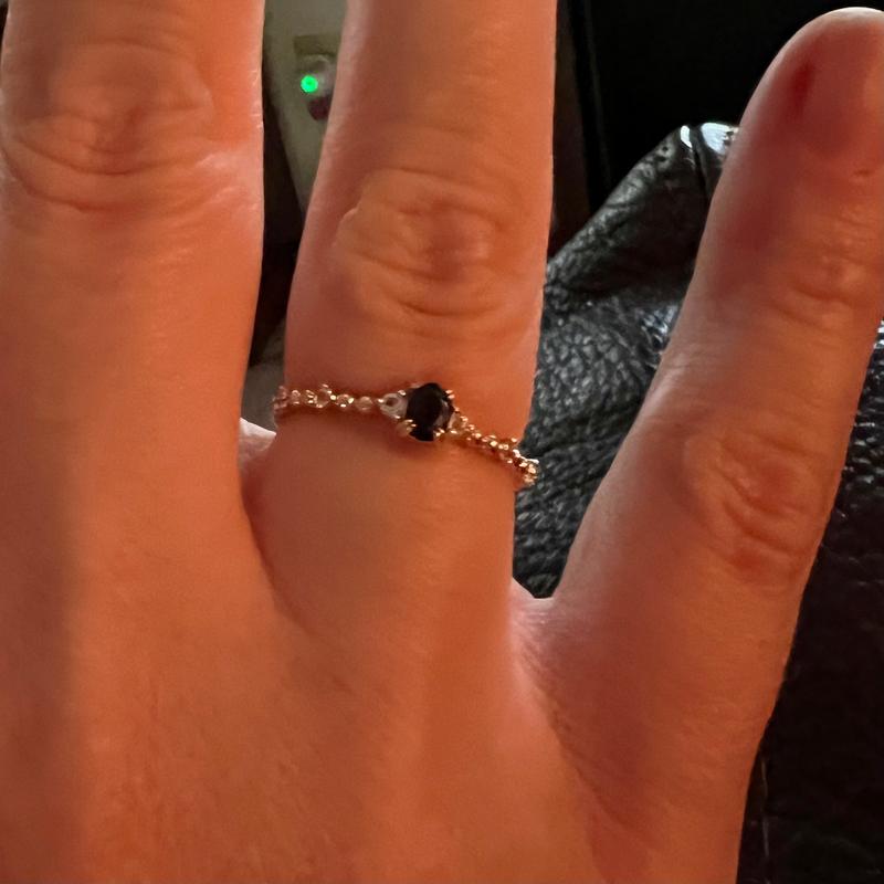 Pandora ring vibrant spirit black crystal sterling silver store