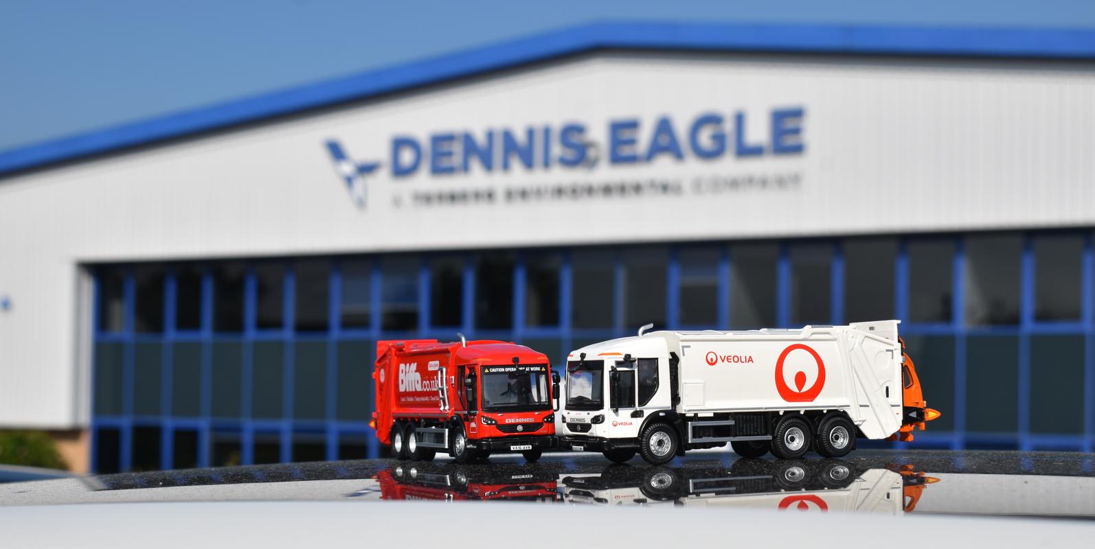 OXFORD DIECAST 1:76 Scale Veolia Dennis Eagle Olympus Refuse Truck — Oxford Diecast